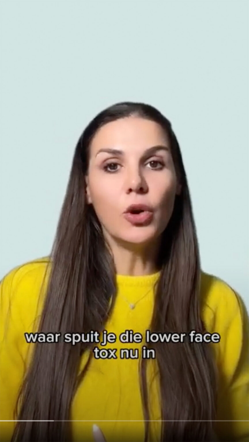 Tox du bas du visage | Clinique Sarasin